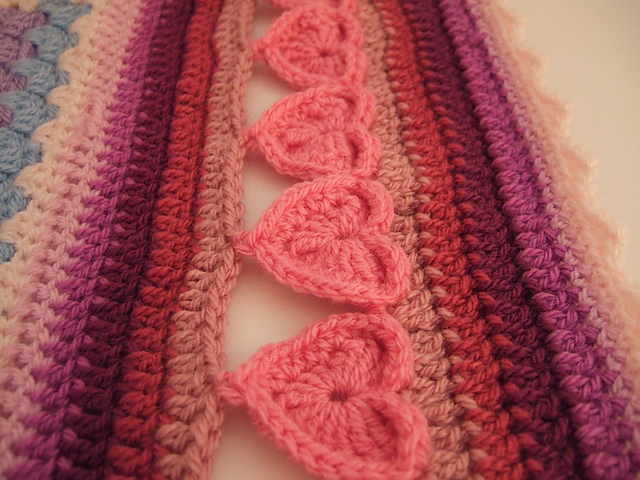 Ravelry: Line of Hearts Crochet Edging pattern by Jay Greengrass