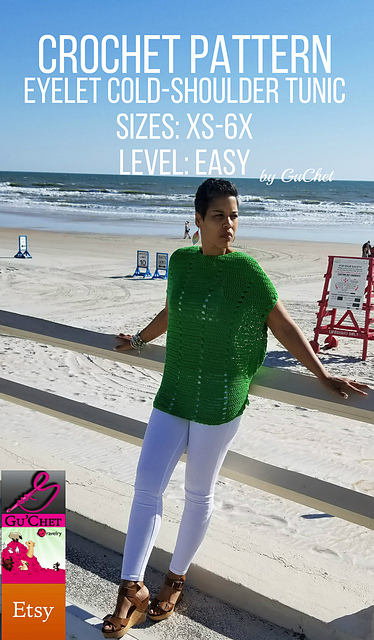 Ravelry: Eyelet Cold Shoulder Tunic pattern by Gu'Chet