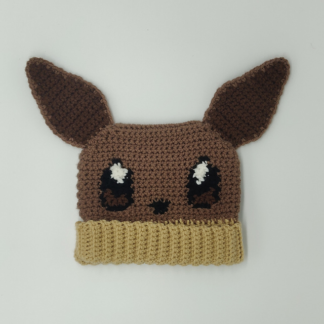 Ravelry: Eevee Pokemon Beanie pattern by Brian Kwok