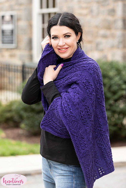 Ravelry: Asagao Wrap pattern by Janine Le Cras
