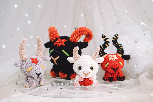 Ravelry: Mini Baphomet pattern by Guichai Dolls