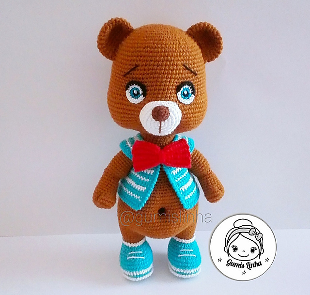 Ravelry: TOBY the bear Amigurumi pattern by Nancy Chávez