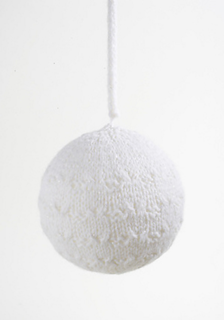 Ravelry: Glittering Snowball Ornament pattern by Lion Brand Yarn