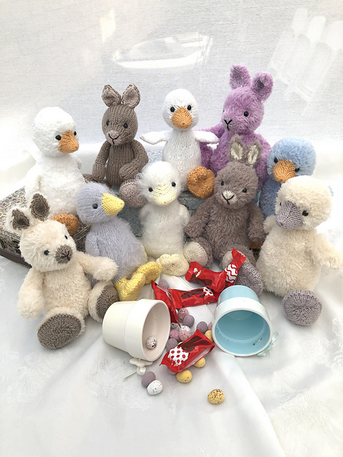 Ravelry: Dinky Duckling and Bo Bunny pattern by Pat Alinejad