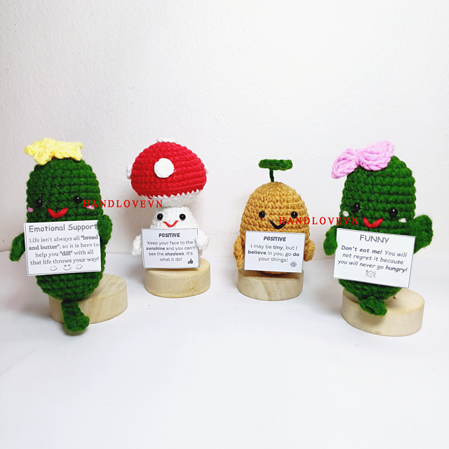 Ravelry: Emotional Support Pickle, Potato Positive pattern by Nghiem Khanh Ninh