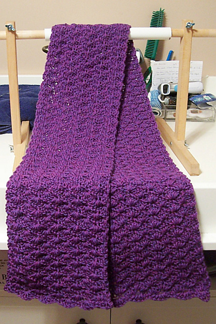 Ravelry: Shell Winter Scarf pattern by Teresa Richardson