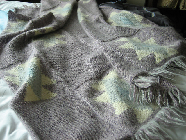 Ravelry: Kilim-inspired Throw pattern by Caroline Birkett