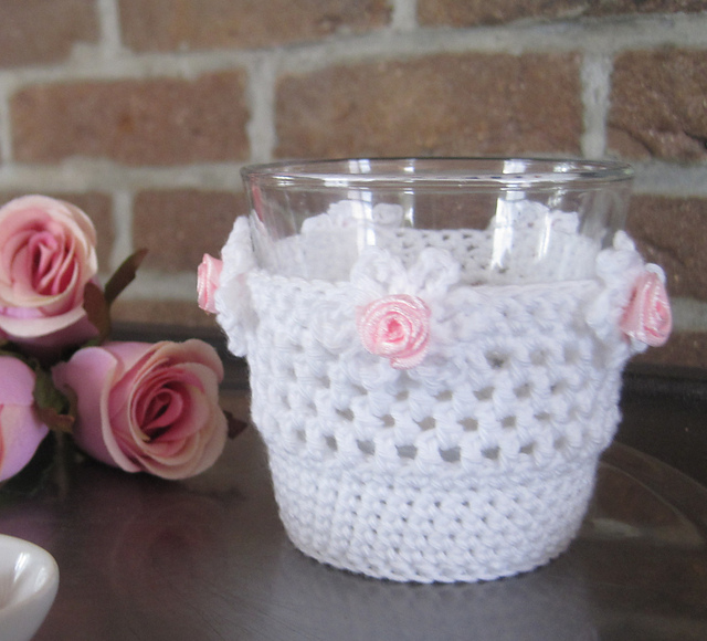 Ravelry: Theelichtjes "roos" pattern by Handmade by Ann