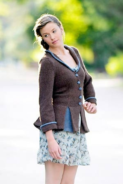 Ravelry: Peplum and Pleat Jacket pattern by Erica Patberg