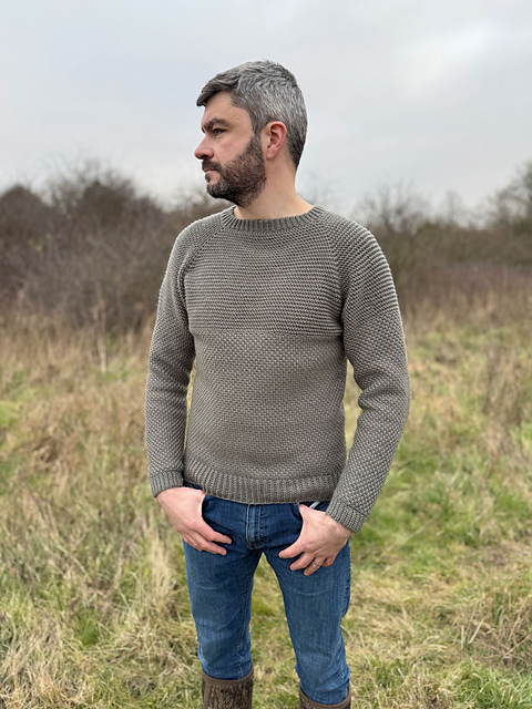 Ravelry: Herringbone Moss Sweater pattern by Hannah Cross