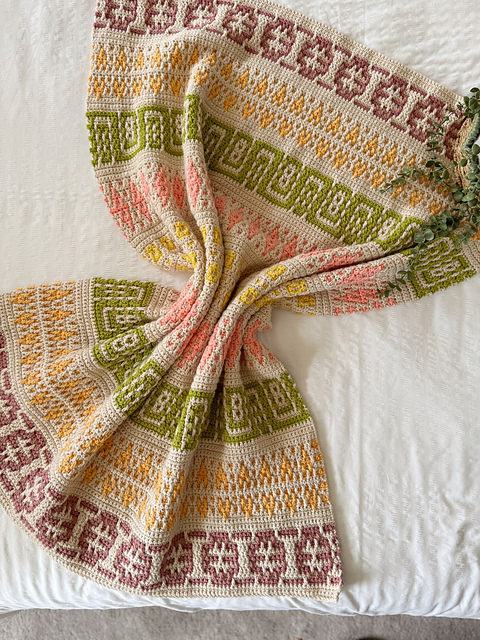 Ravelry: Wildflower Mosaic Blanket pattern by Hannah Cross