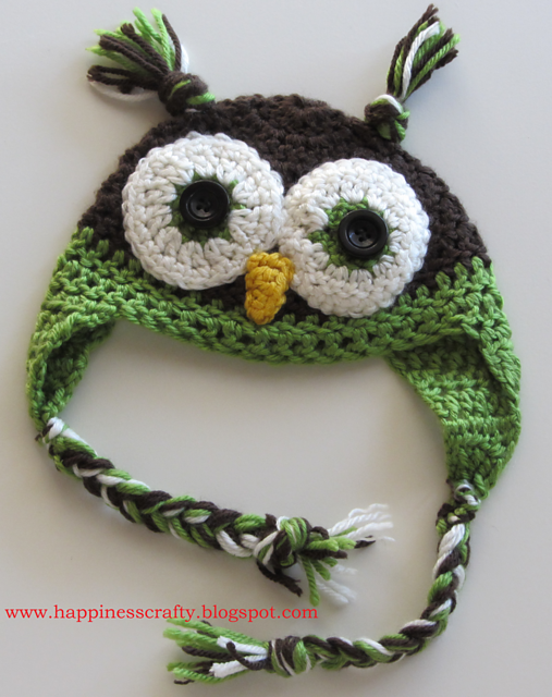 Ravelry: Crochet Owl Hat pattern by HappinessCrafty