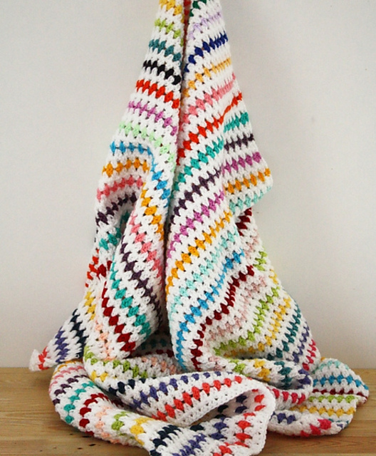 Ravelry: Diamond Stitch Blanket pattern by Happy in Red