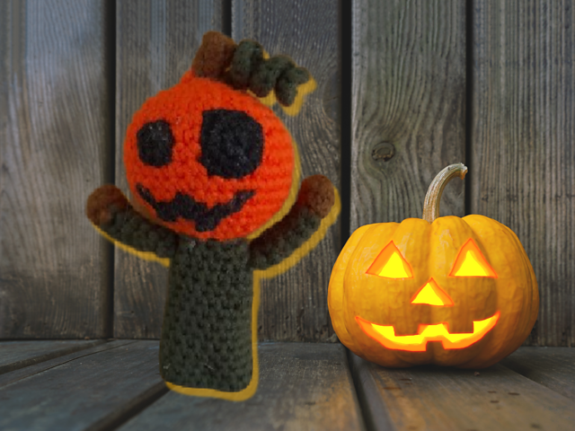 Ravelry: Pumpkin Head finger puppet pattern by Larisa Ermolaewa