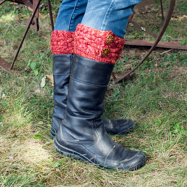 Ravelry: Ironwood Boot Toppers pattern by Joanna Rankin