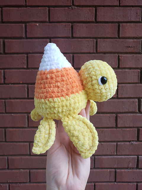 Ravelry: Halloween Candy Corn Turtle pattern by Megan Fetzer