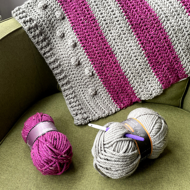Ravelry: Sava Stripe Blanket pattern by Gemma Darracott