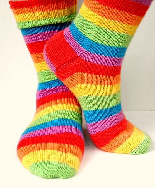 Ravelry: HardDaysKnit's Rainbow Socks
