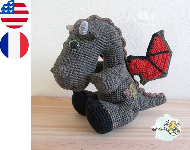 Ravelry: Dragonausorus Rex pattern by Anaëlle Tanniou