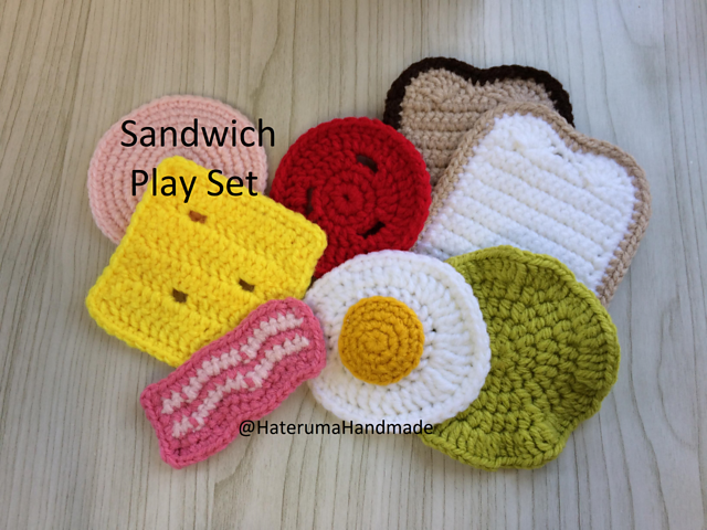 Ravelry: Sandwich Playset pattern by Hateruma Handmade