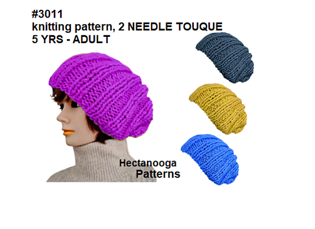 Ravelry: 3011 - 2 NEEDLE Touque pattern by Emi Harrington