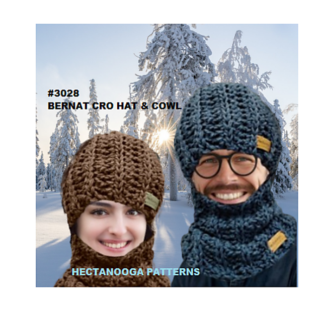 Ravelry: 3028 - CRO Bernat hat & cowl pattern by Emi Harrington