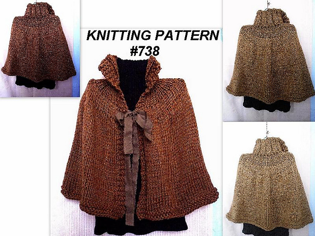 Ravelry: 738 Cape pattern by Emi Harrington