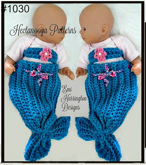 Ravelry: 1030 - BABY Mermaid Tail pattern by Emi Harrington