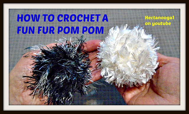 Ravelry: Fun Fur Pom Pom pattern by Emi Harrington