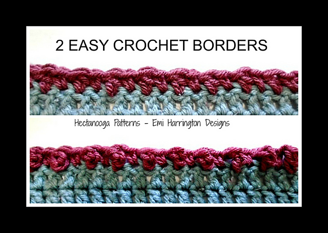 Ravelry: 2 easy borders for edgings pattern by Emi Harrington