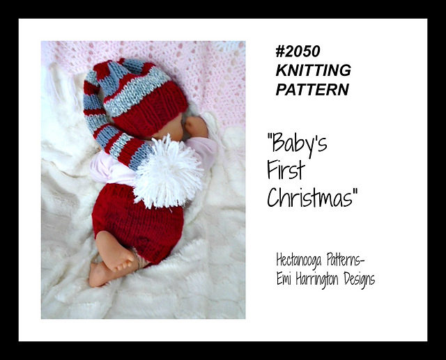 Ravelry: 2050K - Christmas Diaper Cover Set pattern by Emi Harrington