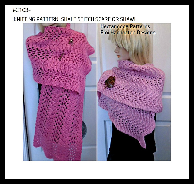 Ravelry: 2103K- Old Shale Shawl pattern by Emi Harrington