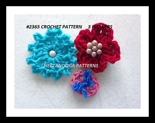 Ravelry: 2365C- 3 Flowers pattern by Emi Harrington