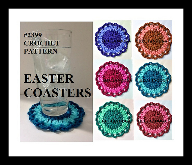 Ravelry: 2399- EASTER COASTERS pattern by Emi Harrington