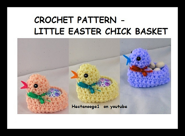 Ravelry: 2412-Little Chick Egg Basket pattern by Emi Harrington