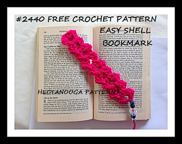 Ravelry: 2440-Easy Shell Bookmark pattern by Emi Harrington