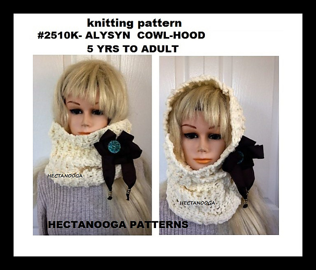 Ravelry: 2510K- Chenille Cowl-Hood pattern by Emi Harrington