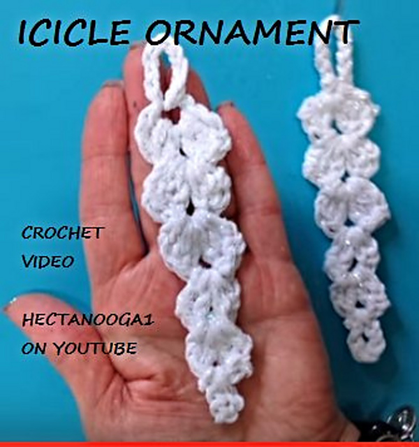 Ravelry: Icicle Christmas Ornament pattern by Emi Harrington