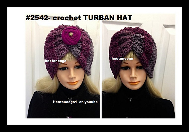 Ravelry: 2542- Turban style hat pattern by Emi Harrington