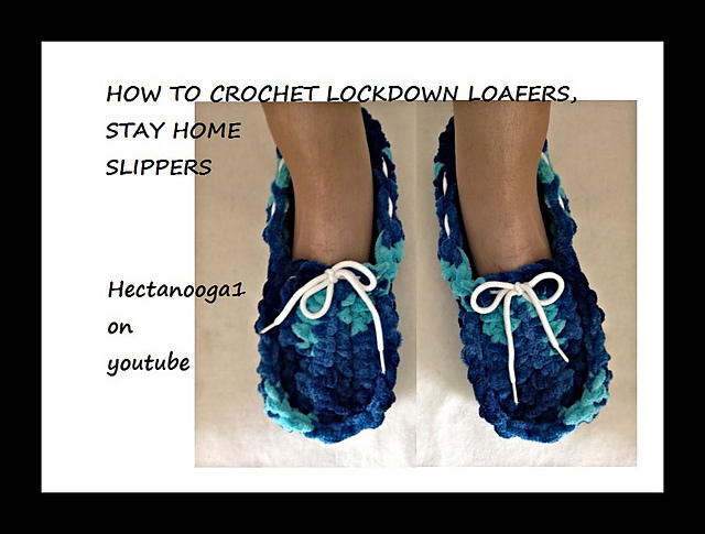 Ravelry: Lock-Down Loafer slippers pattern by Emi Harrington
