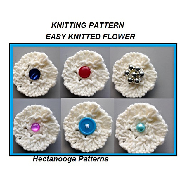 Ravelry: 2783 - Easy Knit Flower pattern by Emi Harrington