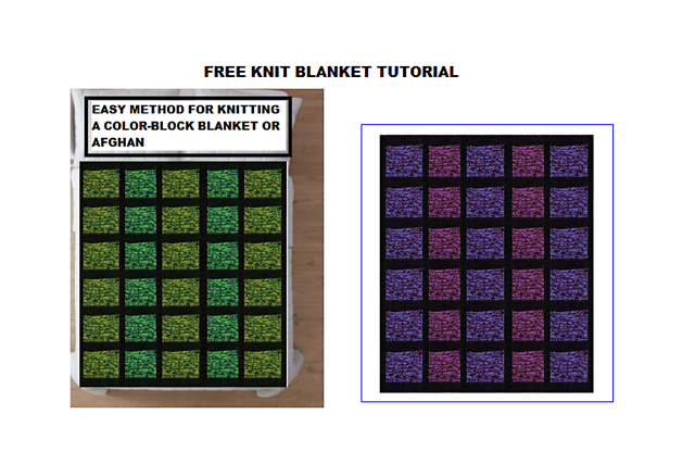 Ravelry: EASY Color Block Blanket or Afghan pattern by Emi Harrington