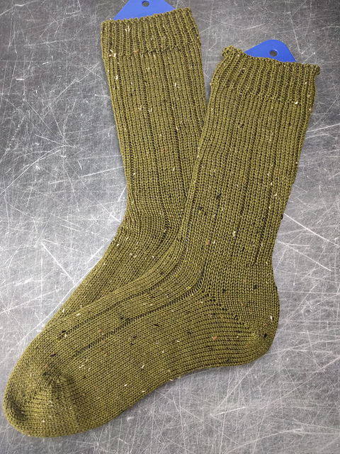 Ravelry: CSM Toe Up Ribbed Leg and Instep Sock pattern by Heddi Craft
