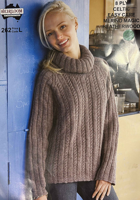 Ravelry: 262 Ladies Cable Jumper pattern by Heirloom, The Australian ...