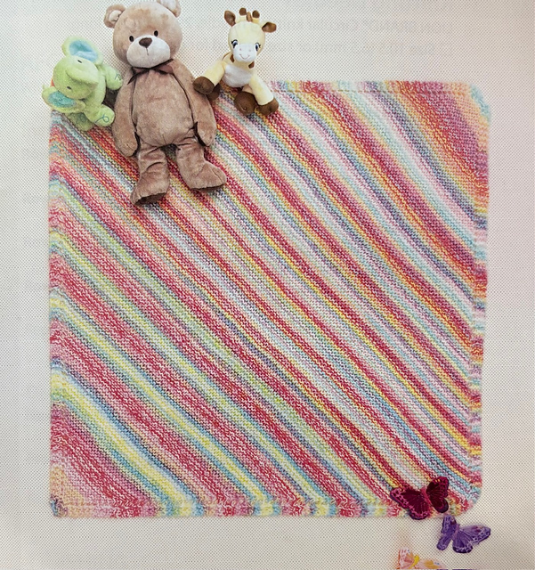 Ravelry: Simple Diagonal Baby Afghan pattern by Kaz