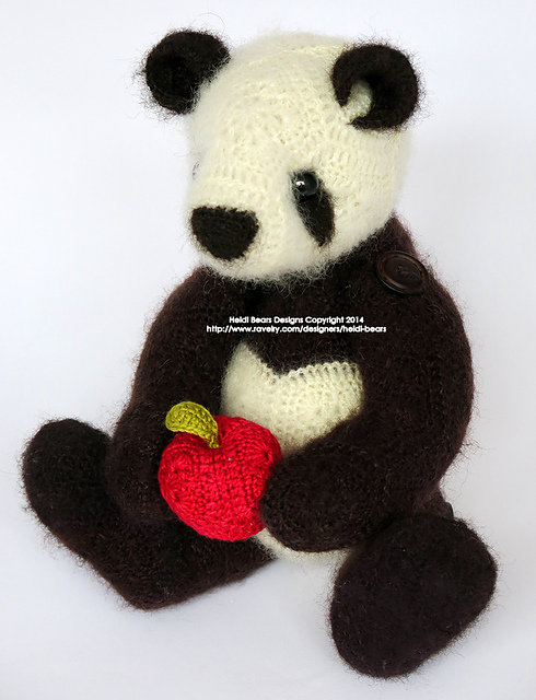 Ravelry: Ling-Ling the Panda African Flower pattern by Heidi Bears