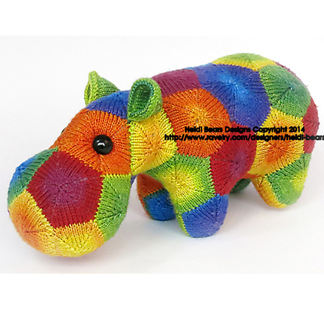 Ravelry: Knitapotamus the Knitted Hippo pattern by Heidi Bears