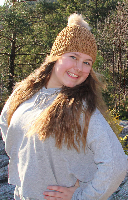 Ravelry: Myrkdalen Hat with Pompom – Crochet Hat pattern by Elisabeth ...