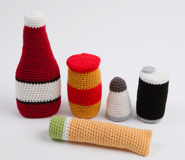 Ravelry: Les condiments pattern by Nathalie Petit
