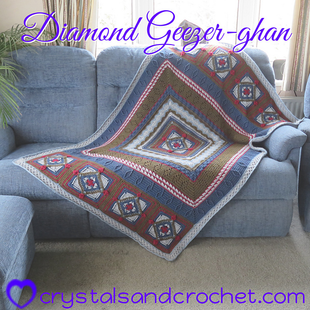 Ravelry: Diamond Geezer-ghan pattern by Helen Shrimpton